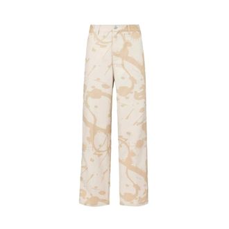 Obey Hardwork Carpenter Pant - Femme - Pantalons - Beige - Taille: W28