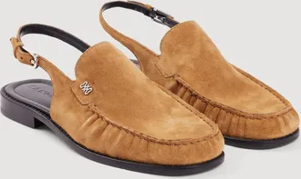 Sandro Mocassins en cuir su&egrave;de