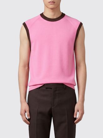 Versace Baumwoll-Tanktop mit Kontrastbes&auml;tzen und Logo auf der R&uuml;ckseite