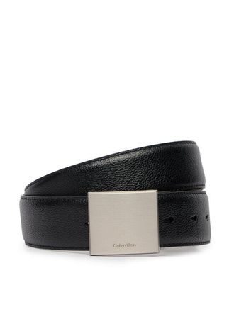 Calvin Klein G&uuml;rtel Dress Plaque Pebble 35Mm Adj LV04D7080G Schwarz