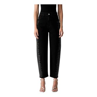 Liu Jo Damen, Jeans, Schwarzk, W25Gr&ouml;&szlig;e