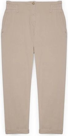 Fiorella Rubino Femme, Pantalons, Beige, Taille: 54 FR Pantalon Ballon en Coton