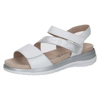 Caprice Femme Damen 9-28716-44 Sandale, White/Silver, 39 EU