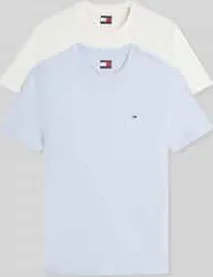 Tommy Jeans Slim Fit T-Shirts aus reiner Baumwolle im 2er-Pack