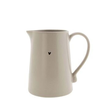 Bastion Collections Krug mit Henkel H&ouml;he 16 cm Keramik matt titan