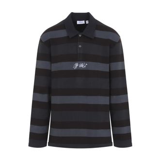 Off-white Stroke Relax L/S Polo - - Tops - Herren - Mehrfarbig - L