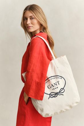 GANT Damen Canvas Tragetasche (ONE SIZE) EGGSHELL