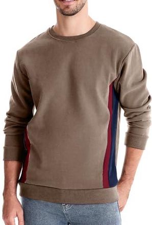 Generic Sweat-shirts pour hommes Pulls Hommes Casual Mode Slim Col Rond Sport Manches Longues Sweat à Capuche Pull Hiver Pull Slim Fit Pull, kaki, XXL
