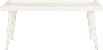 Safavieh Modern Wooden Accent Table, in Antique and White, 55 X 105 X 50