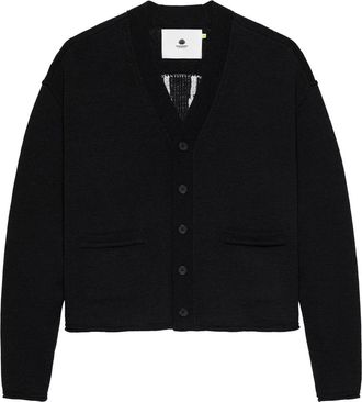 New Amsterdam Surf Association Homme, Pulls, Noir, Taille: L/Xl Cardigan Carr&eacute; Oversize