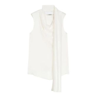 Max Mara Smmdry 113 Drape &Auml;rmellose Bluse - - Tops - Damen - Wei&szlig; - S