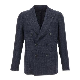 Tagliatore Homme, Vestes, Bleu, Taille: 2XL Blazer Double-breasted