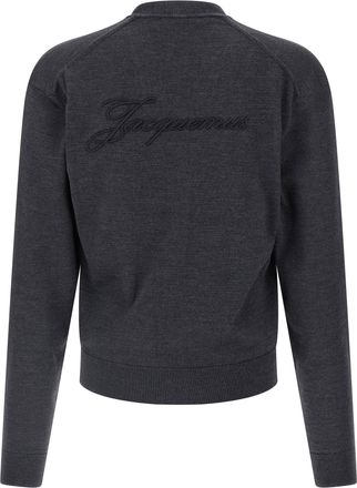 Jacquemus Merino Wool Cardigan - Gray