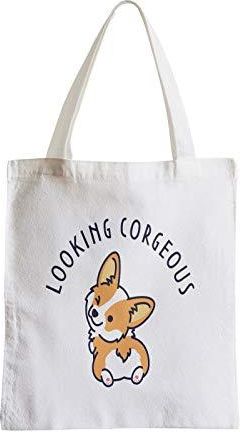 Fabulous Grand Sac Shopping Plage Etudiant Looking Corgeous Corgi Dog Pets