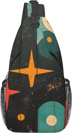 Generic Sac &agrave; bandouli&egrave;re color&eacute; &agrave; quatre points avec &eacute;toiles - Sac &agrave; dos de voyage pour homme - Sac &agrave; dos de randonn&eacute;e