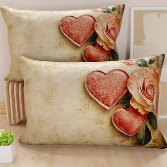 Petti Artigiani Italiani Petti Artigiani Italiani - 1 Paar Kissenbezüge 30 x 50 cm aus Mikrofaser, Dekokissen für Schlafzimmer, Sofa, Wohnzimmer, Set mit 2 Kissenbezügen, Kiss