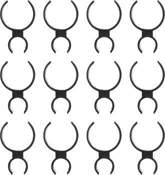 Cabilock 100 STK Champagnerhalter Flasche Einzel F&uuml;r Kuchen Weinclip Kerzenhalter Sicherheitsclips F&uuml;r Hochzeitskerzen Klammern Sekthalter Clips Vasenst&auml;nder P