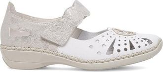 Rieker Halbschuhe 41368-80 Wei&szlig;