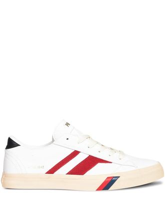 Keds Gestreifte Sneakers aus Wildleder - Wei&szlig;