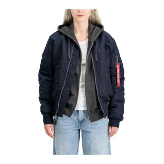 Alpha Industries Femme, Vestes, Bleu, Taille: 40 FR Blouson aviateur Ma-1 Heritage