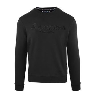 Aquascutum Sweatshirt f&uuml;r Herren, Baumwolle (Schwarz)
