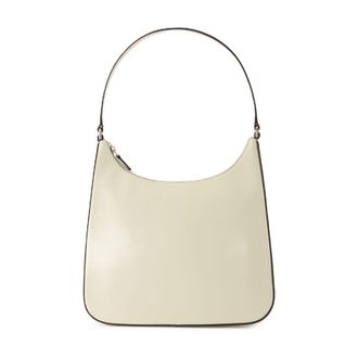 Staud Womens Alec Shoulder Bag Beige Calfskin