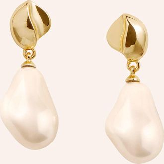 Pompidou Ohrh&auml;nger Pearl Edges Earring By Glambou gold
