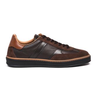 Baldinini Sneaker aus Wildleder und Glattleder - - Shoes - Herren - Braun - 39 EU