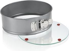 Tescoma Spring-Tortenform DELÍCIA ø 20 cm, mit Glasboden, Silber