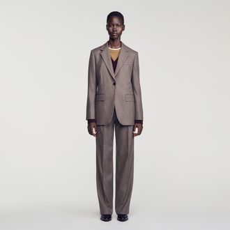 Sandro Veste de tailleur en laine