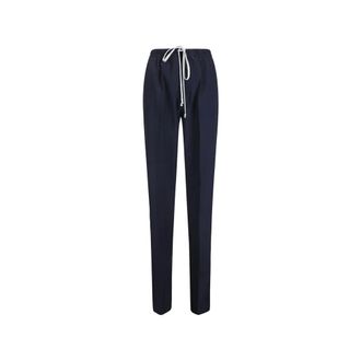 Rick Owens Femme, Pantalons, Noir, Taille: 4XS Pantalon Dietrich &agrave; cordon