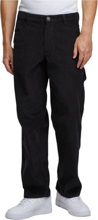Urban Classics Corduroy Carpenter Pants Black, 38