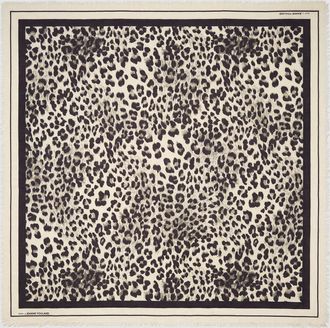 Jeanne Vouland Foulard Nkika Coton Cachemire L&eacute;opard, Collaboration Jeanne Vouland x Destin