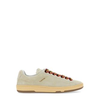Lanvin Cube Leder-Sneakers - - Shoes - Damen - Wei&szlig; - 38 EU