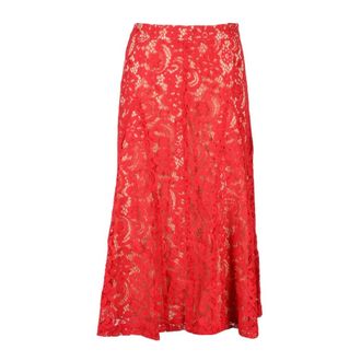 Semicouture Langer Rock mit Rei&szlig;verschluss- keine Taschen - - Skirts - Damen - Rot - M