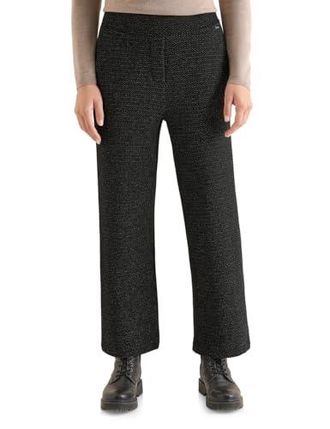 Cecil 3817472 Pantalon &agrave; Jambes Larges Scintillantes, Noir, M / 26L Femmes