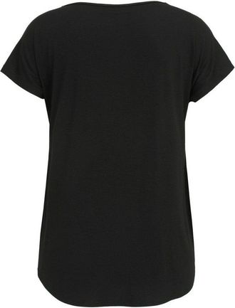 Doris Streich T-Shirt mit Bl&uuml;tenmotiv aus Metallpl&auml;ttchen