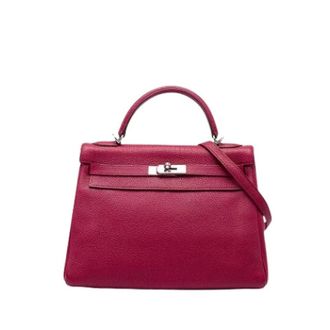 Herm&egrave;s Pre-owned Cuir sacs-main - Femme - Pre-owned - Rouge - Taille: ONE Size