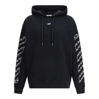 Off-white Chain Araldic Arrow Skate Hoodie - - Sweatshirts & Hoodies - Herren - Schwarzk - M