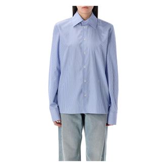 Saint Laurent Damen, Blusen & Hemden, Blau, SGröße