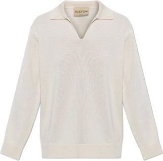 Valentino Garavani Femme, Pulls, Beige, Taille: 40 FR Pull en cachemire