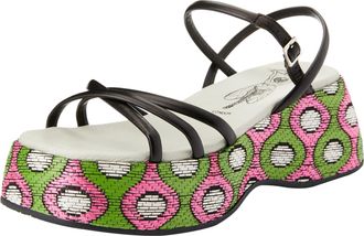 FLY London Fly London Damen Blaf095fly Sandale Schwarz 36.5 EU