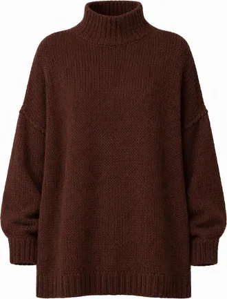 Worldclassca Oversizepullover Strickpullover Oversized mit Stehkragen
