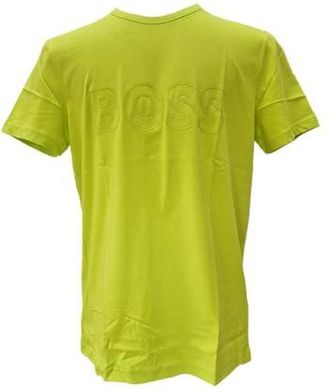 BOSS Teebo T-shirt en jersey imprimé avec logo pour homme, vert vif, L