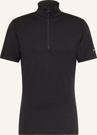 super.natural Funktions-Poloshirt tundra175 Mit Merinowolle schwarz