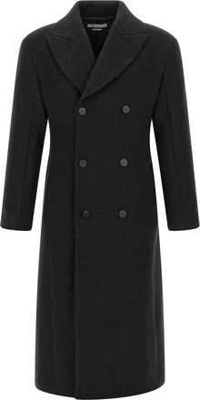 Jacquemus Langer Mantel - Grau