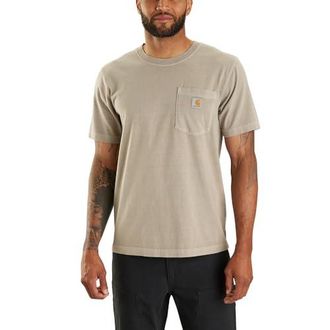 Carhartt Work in Progress T-shirt l&eacute;ger &agrave; manches courtes avec poche teint&eacute;e en v&ecirc;tement pour homme, gr&egrave;ge, XX-Large