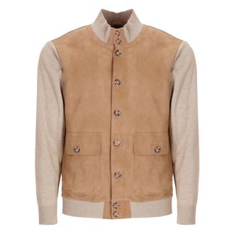 The Jack Leathers Homme, Vestes, Beige, Taille: L Riverside Suede Jacket