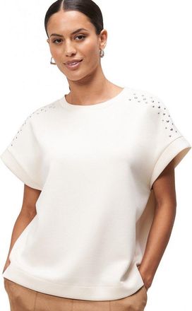 Zero Sweatjacke Damen Sweatshirt mit Nieten weiteres Detail