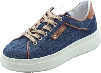 Nero Giardini E615280D Tinto Jeans Sneakers de sport pour femme en tissu Jeans compens&eacute; moyen, denim, 37 EU